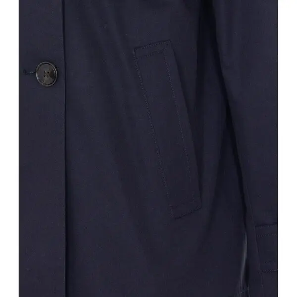 Herno Waterproof Peacoat - Blue