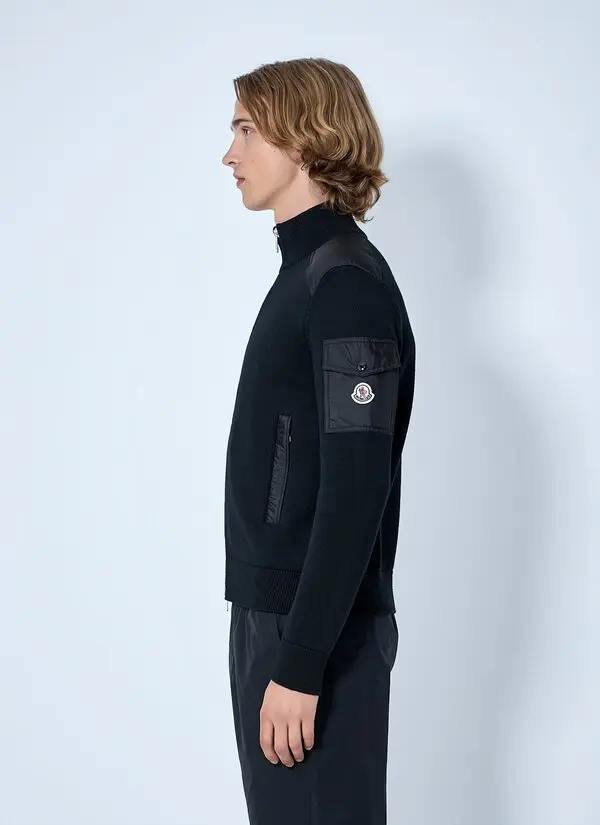 Moncler Zip-up High-neck Sweater