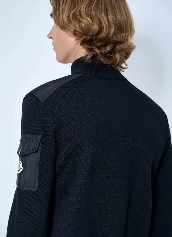 Moncler Zip-up High-neck Sweater