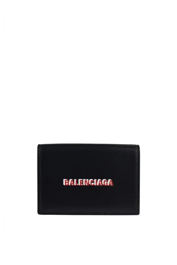 Balenciaga Wallet Cash Mini - Black