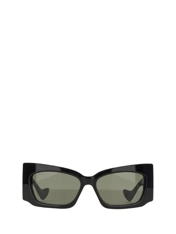 Gucci Acetate Cut-out Sunglasses - Black