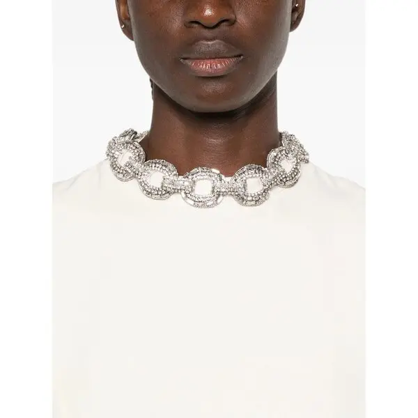 Valentino Garavani Crystal-embellished A-line Dress - Cream