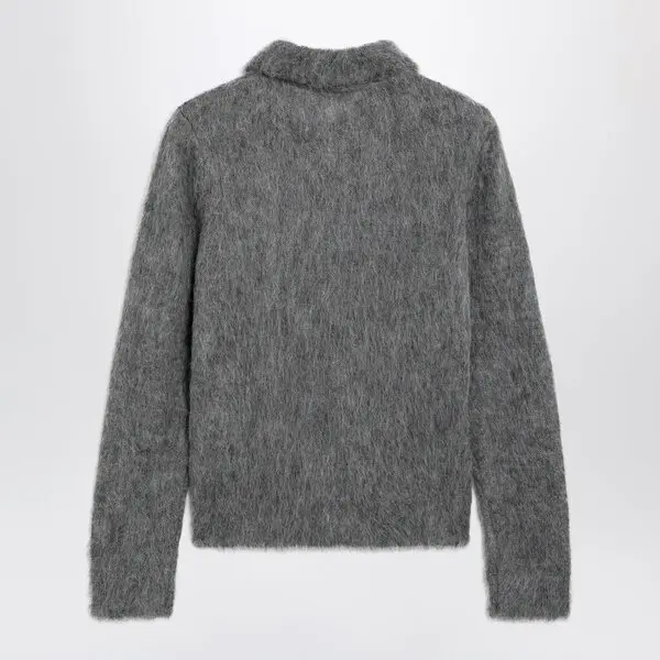 Chloé Smoke Grey Alpaca-blend Cardigan - Gray
