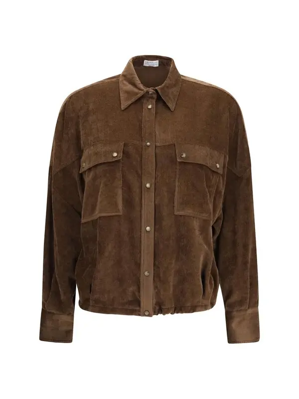 Brunello Cucinelli Corduroy Shirt - Brown