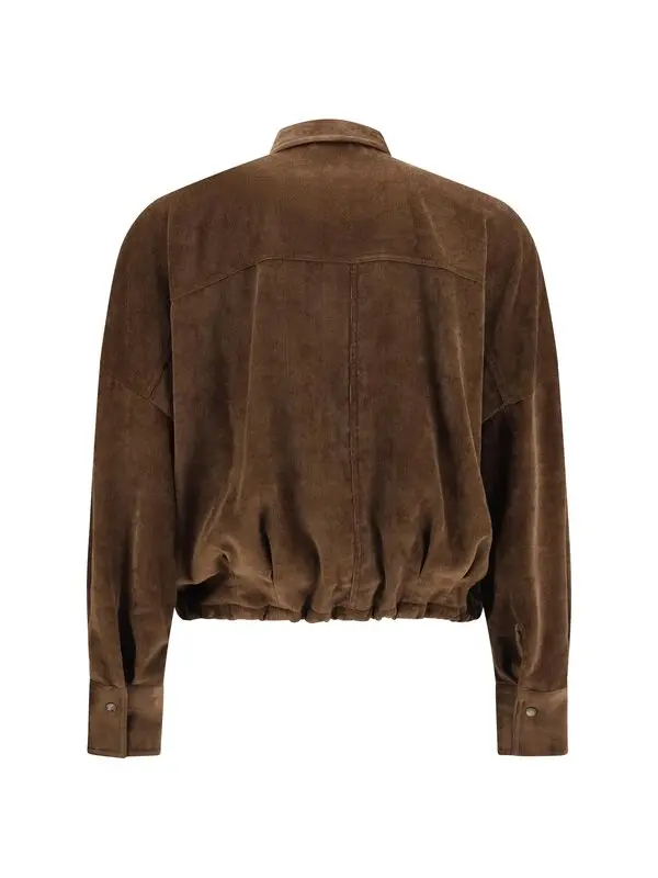 Brunello Cucinelli Corduroy Shirt - Brown