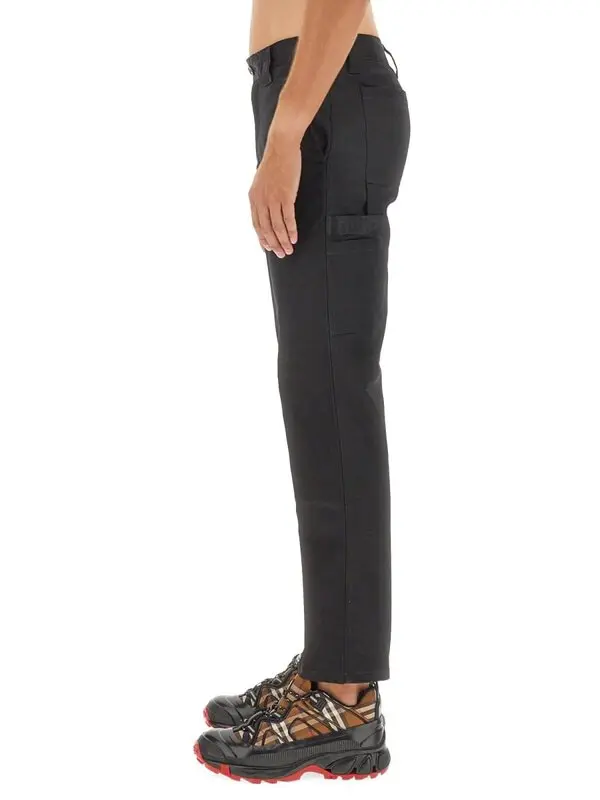 Burberry Regular Fit Cargo Pants - Black
