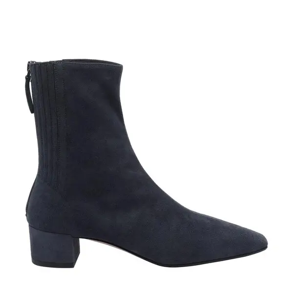 AQUAZZURA Saint Honore Suede Booties - Blue
