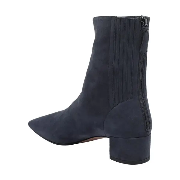 AQUAZZURA Saint Honore Suede Booties - Blue