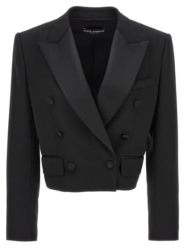 Dolce & Gabbana Tuxedo' Crop Blazer