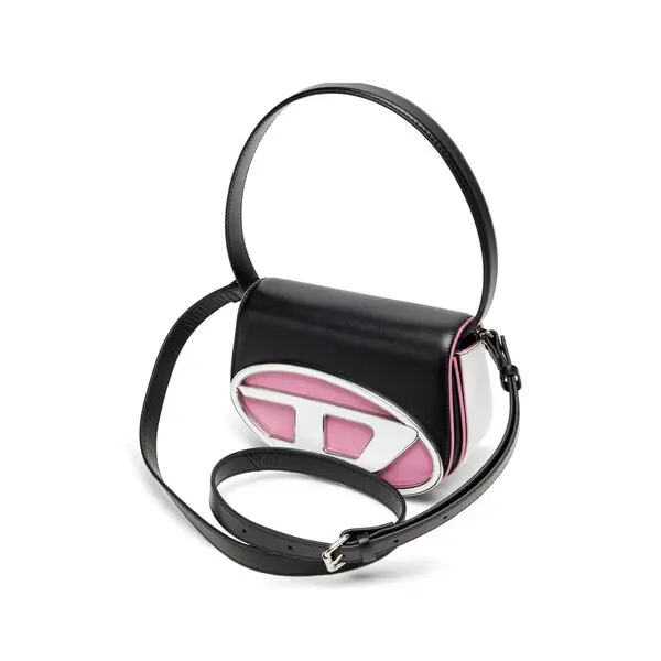 DIESEL® Leather Shoulder Bag - Black