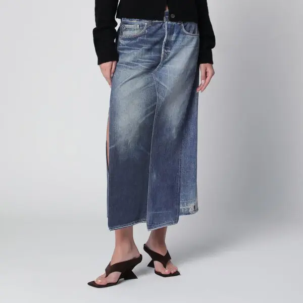 Our Legacy Craft Midi Denim Skirt - Blue