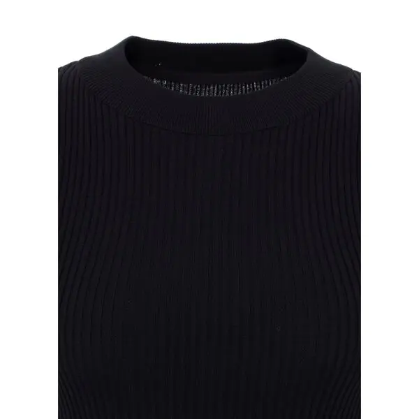 Sacai Satin X Cotton Knit Pullover