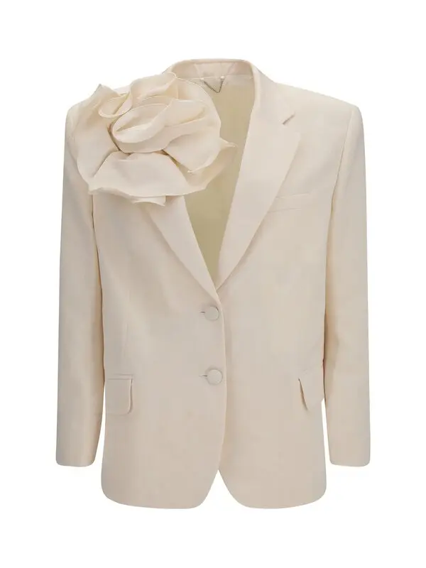 Magda Butrym Floral Cotton And Silk Blazer - Multicolor