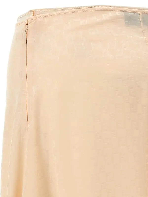 Fendi Ff Silk Skirt