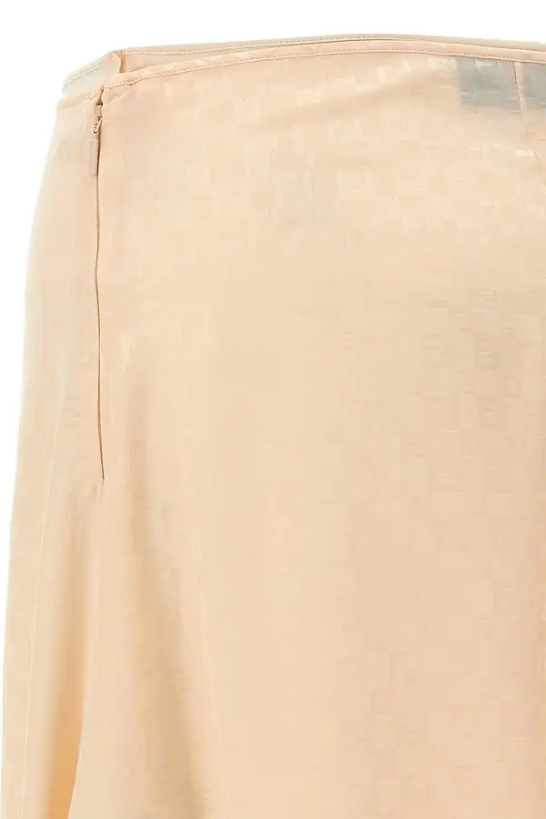 Fendi Ff Silk Skirt