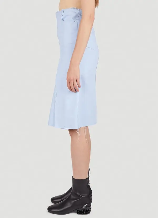 Raf Simons Panel Denim Skirt