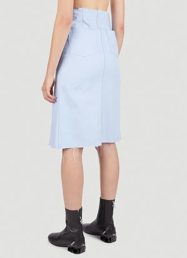 Raf Simons Panel Denim Skirt