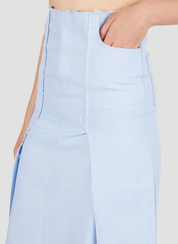 Raf Simons Panel Denim Skirt