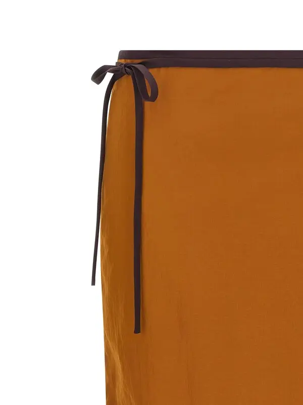 Saint Laurent Nylon Pencil Skirt