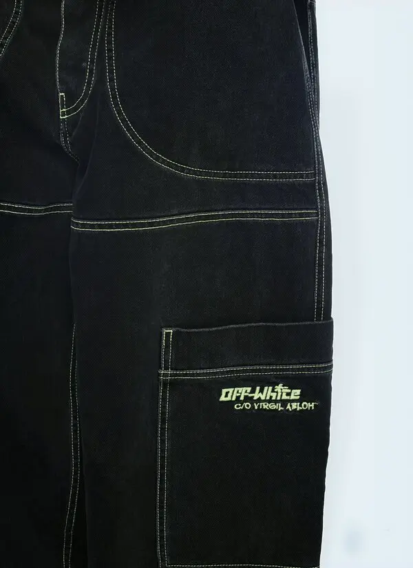 Off-White Irregular Cargo Jeans