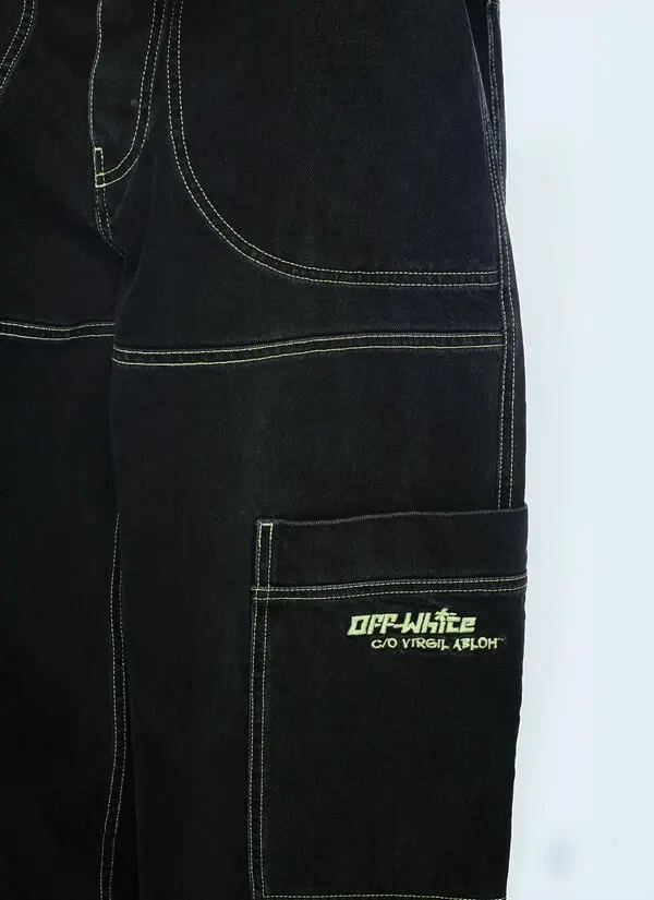Off-White Irregular Cargo Jeans