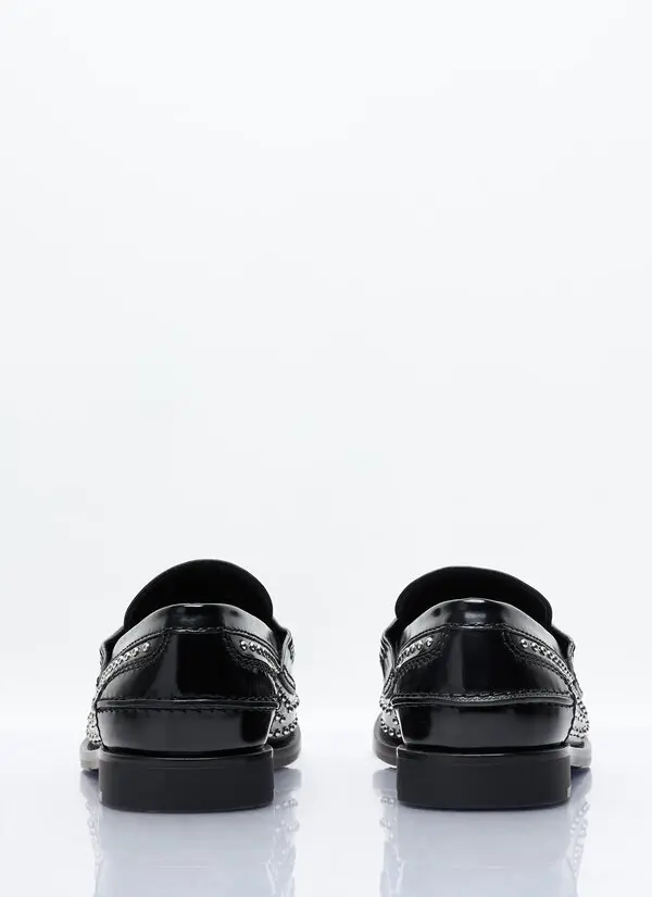 Miu Miu Studded Leather Loafers
