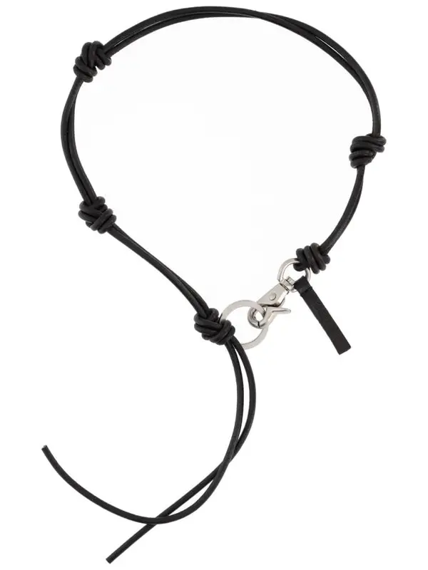 Our Legacy Leather Keychain - Black