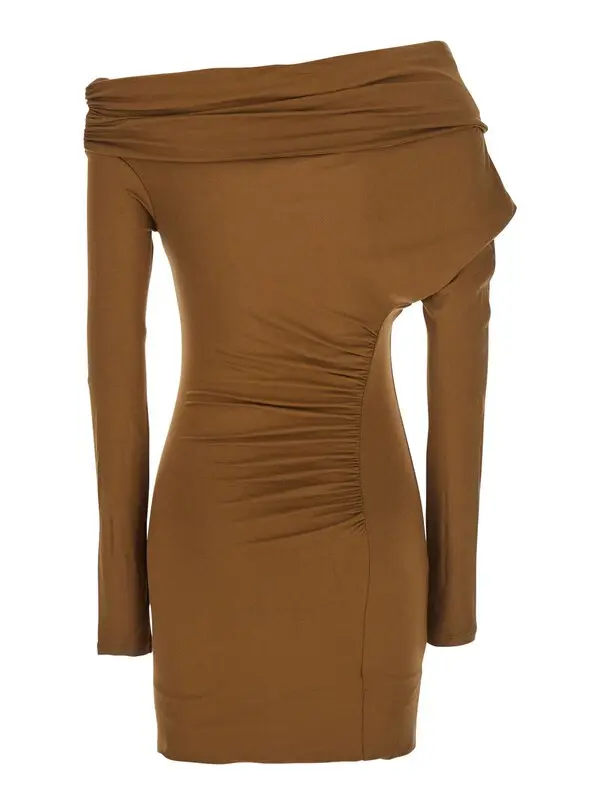 Andamane Zoe Asymmetrical Long Sleeve Dress