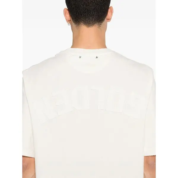 GOLDEN GOOSE Neutrals T-shirts & Vests T-shirts - Cream