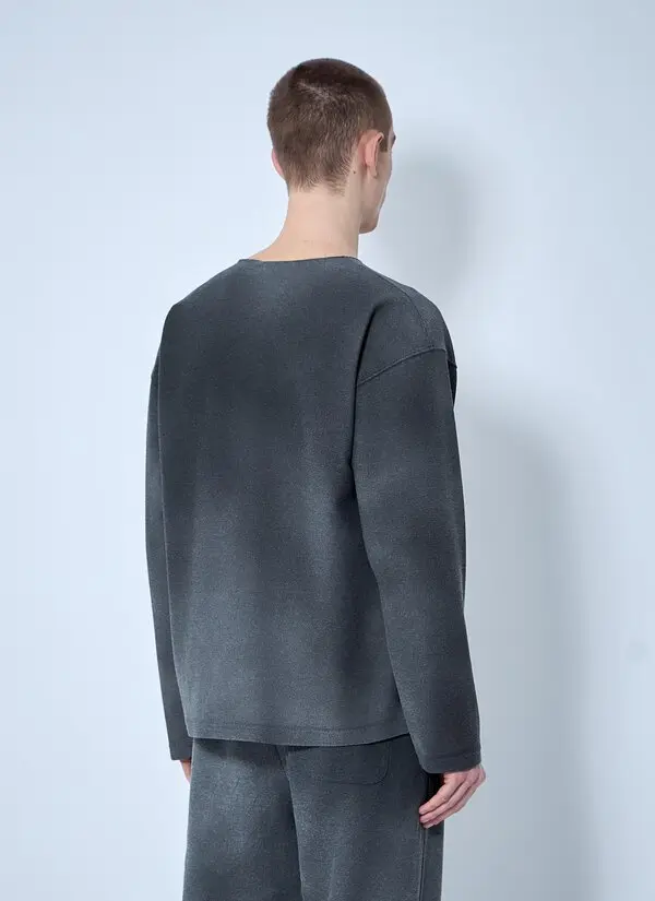 DIESEL® S-ruben Distressed Cotton-blend Sweater