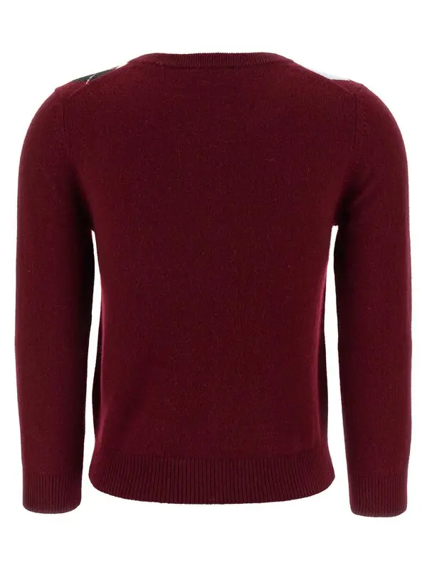 GANNI Burgundy Check' Cardigan