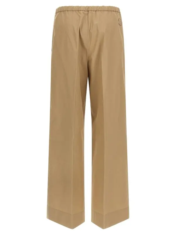 Moncler Grosgrain Logo Patch Pants