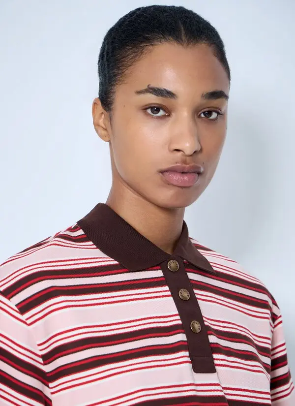 Moncler Striped Polo Shirt