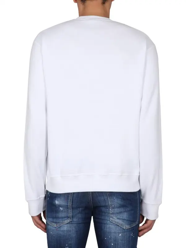 Dsquared2 Sweatshirt With Logo Print - White