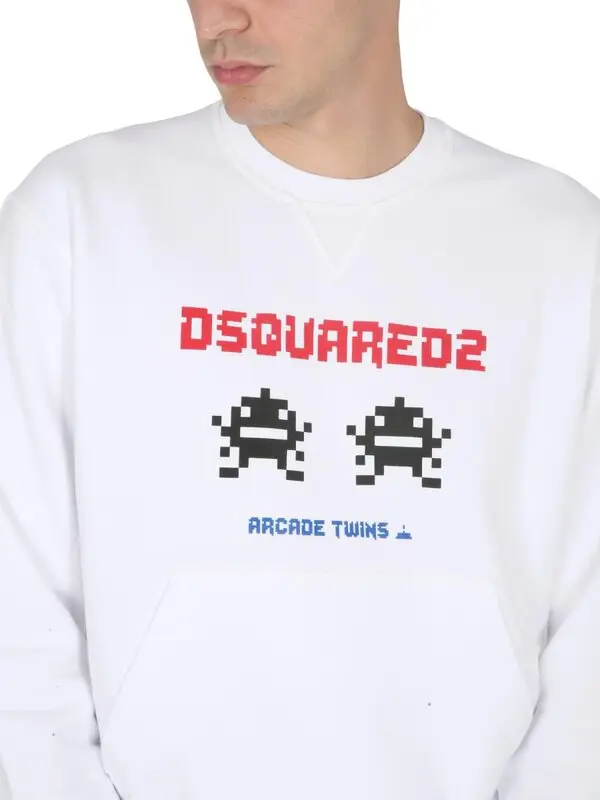 Dsquared2 Sweatshirt With Logo Print - White