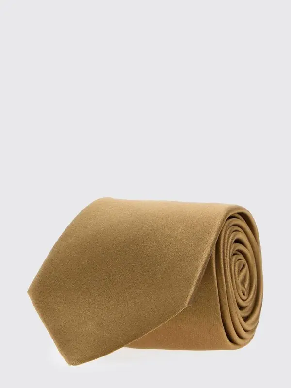 Saint Laurent Silk Tie - Cream