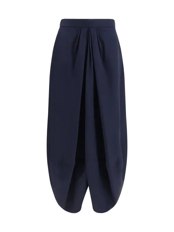 Giorgio Armani Pleated Silk Skirt