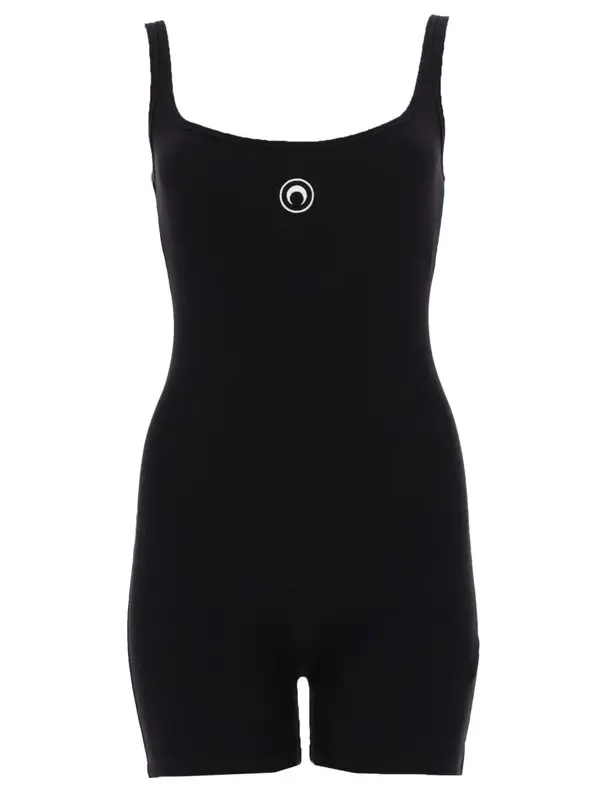 MARINE SERRE Short Jumpsuit With Logo