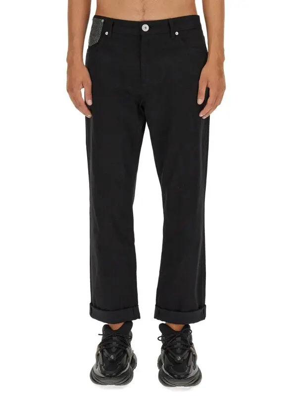 Balmain Jeans In Denim - Black