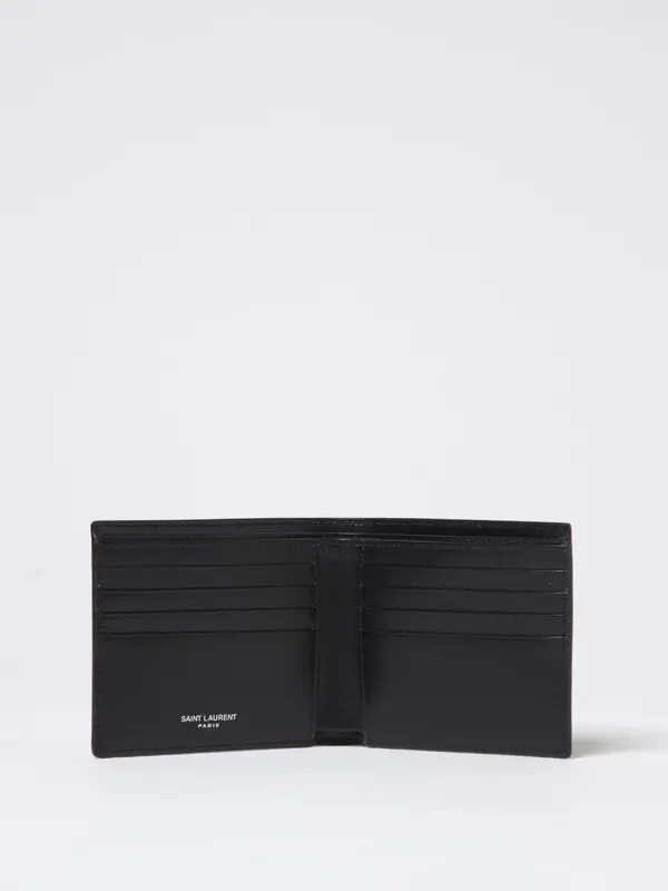 Saint Laurent Cassandre East/west Leather Wallet
