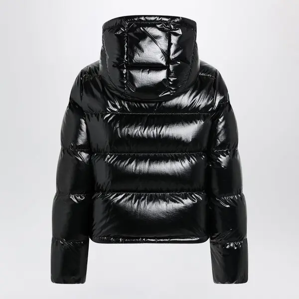 Moncler Niveole Cropped Down Jacket In Glossy Nylon