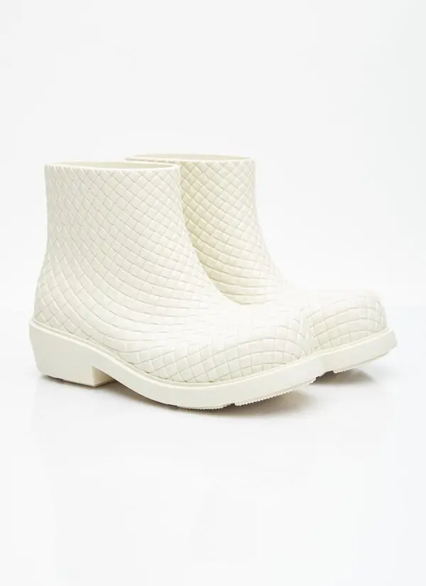 Bottega Veneta Fireman Intreccio Ankle Boots