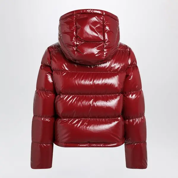 Moncler Niveole Cropped Down Jacket In Glossy Nylon