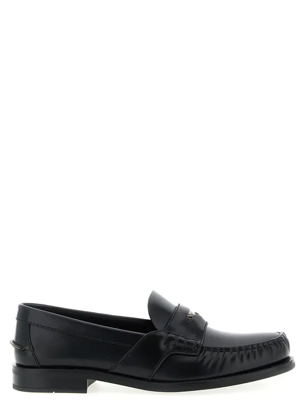 Prada Leather Loafers - Black