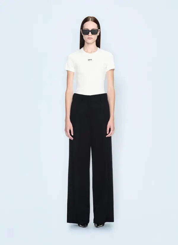 Off-White Off Stamp Ribbed T-shirt