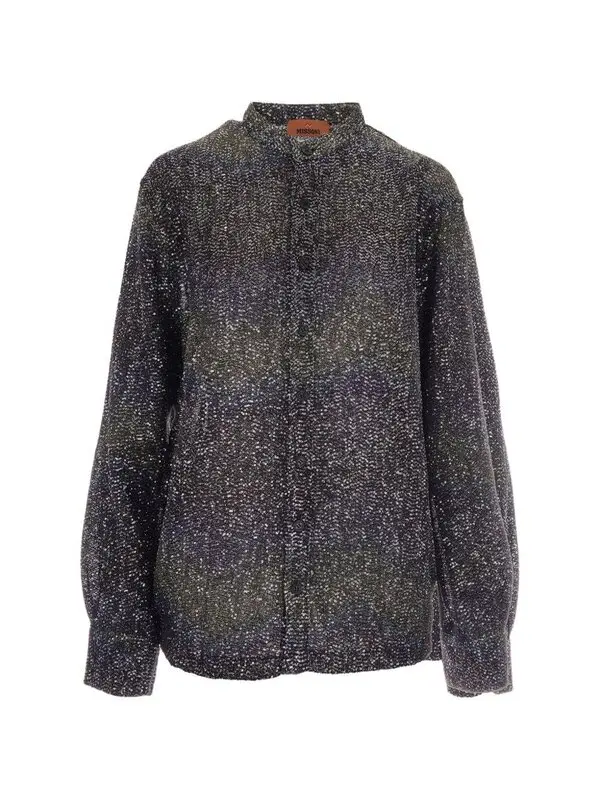 Missoni Sequined Zigzag Pattern Long Sleeve Shirt - Multicolor