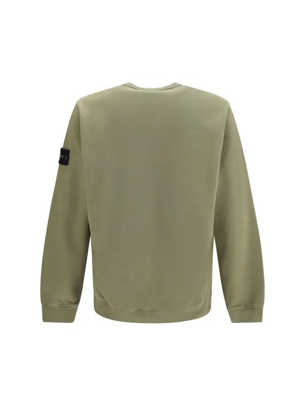 Stone Island Crewneck Cotton Sweatshirt - Green