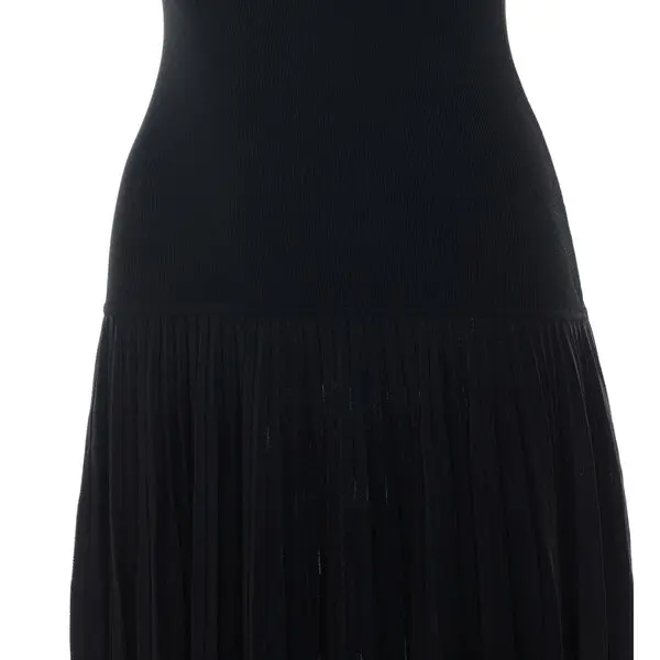 Alaïa Pleated Sheer Dress