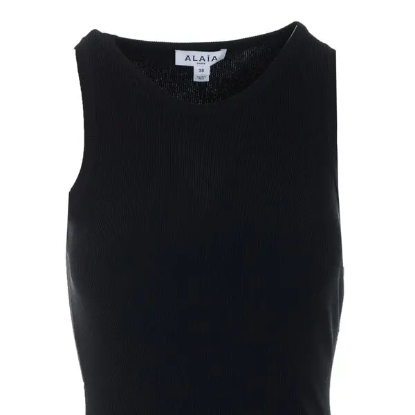 Alaïa Pleated Sheer Dress