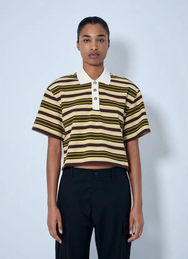 Moncler Striped Polo Shirt